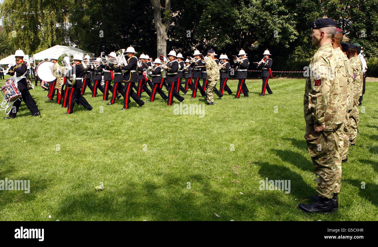 The military parade and farewell ceremony for armed services at the ...
