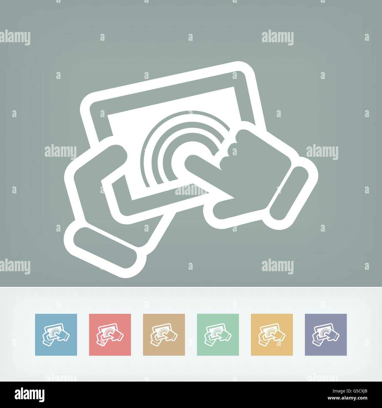Touchscreen action icon Stock Vector Image & Art - Alamy