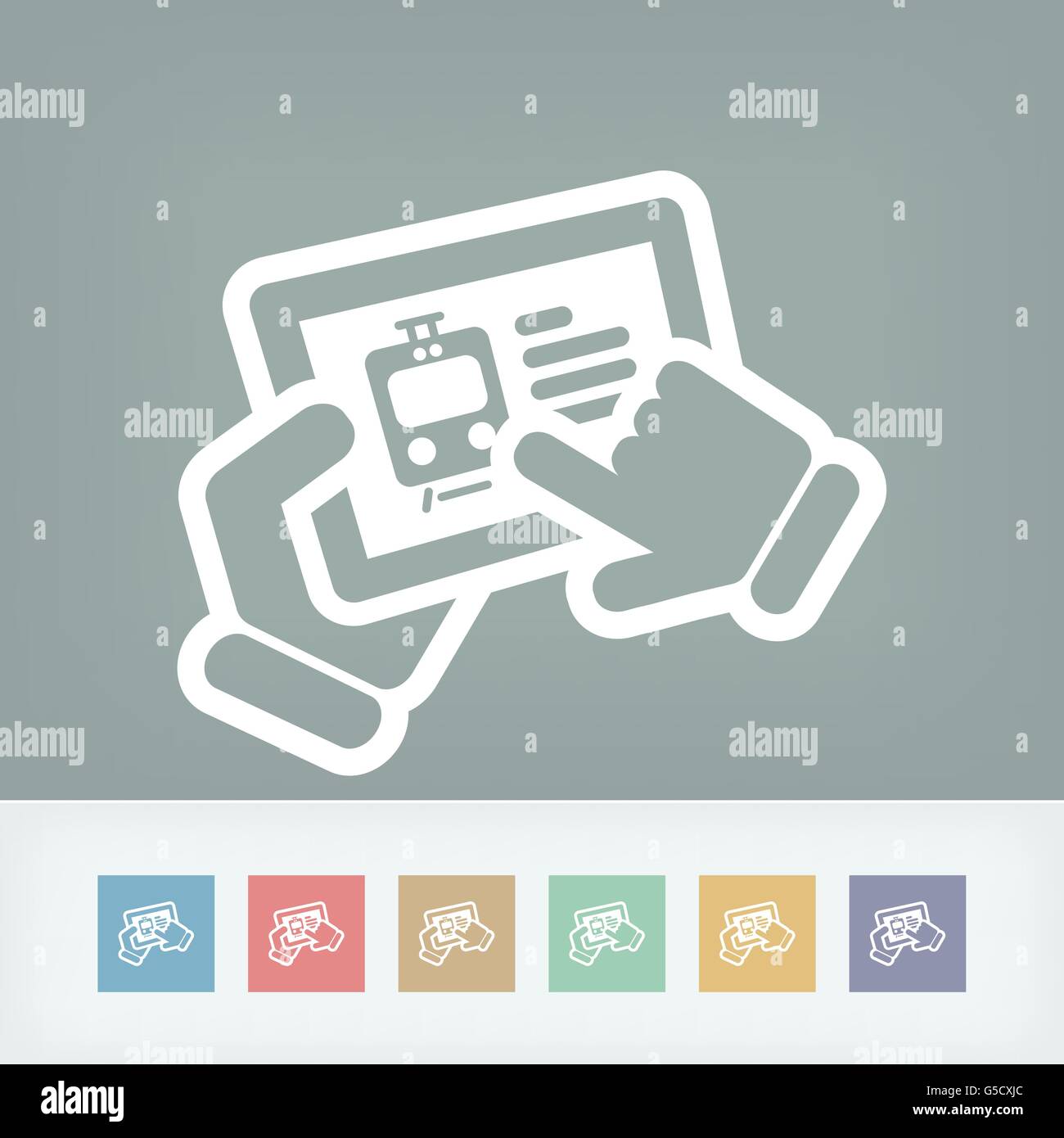 Train web booking Stock Vector Image & Art - Alamy