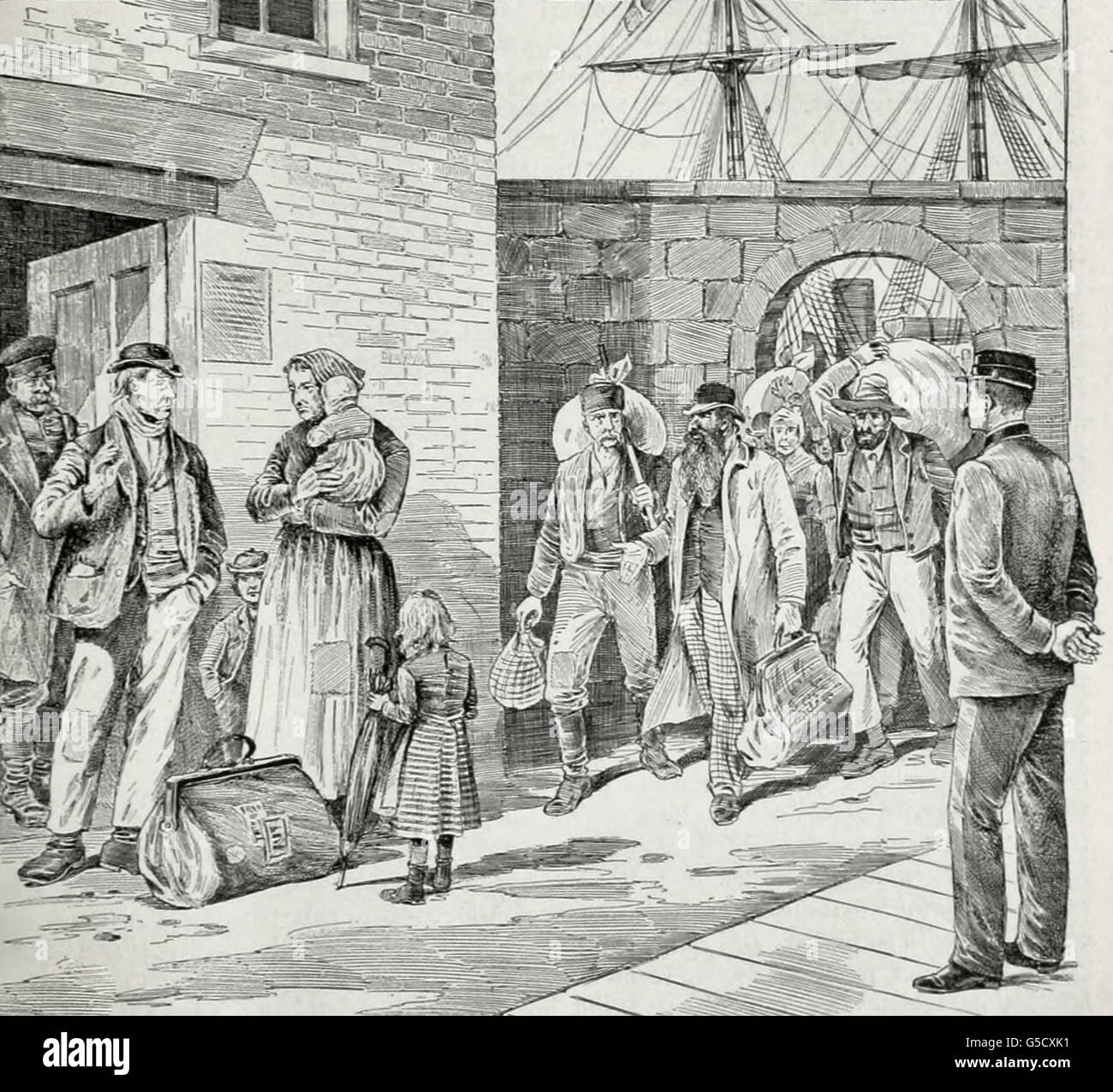 Castle Garden - The First Gateway of Immigration to America Stock Photo ...