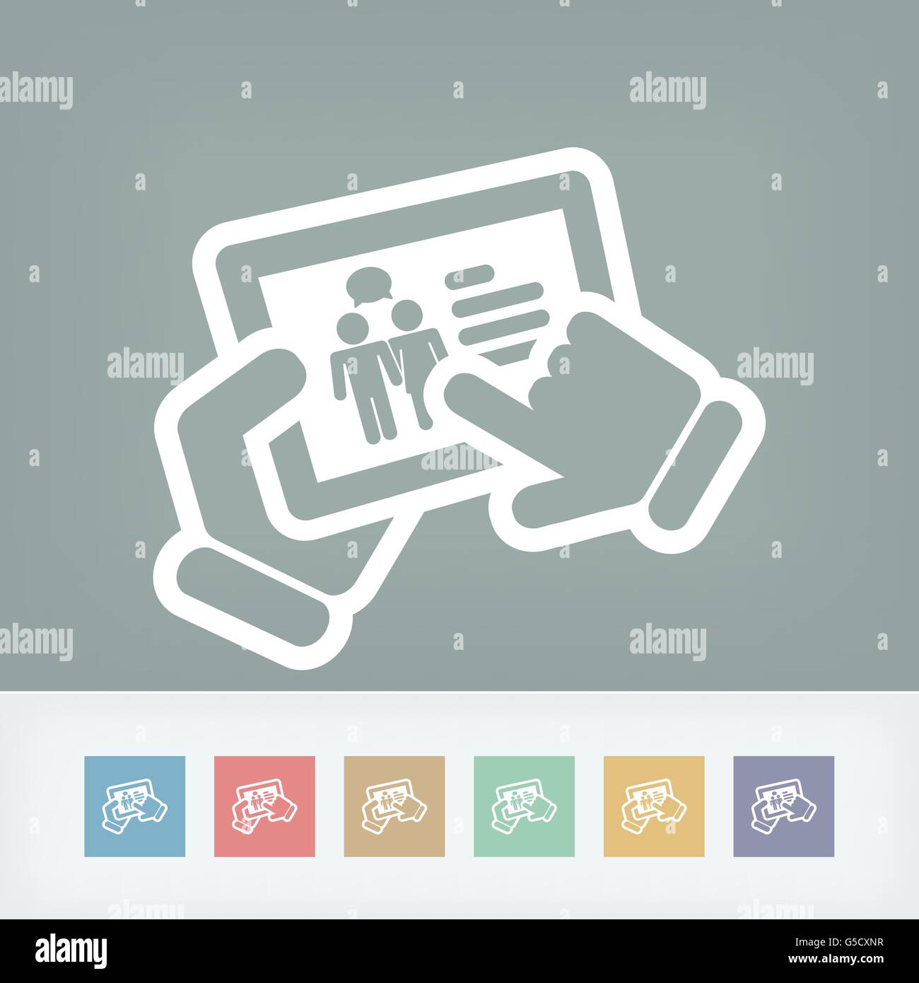 Chat touchscreen icon Stock Vector Image & Art - Alamy