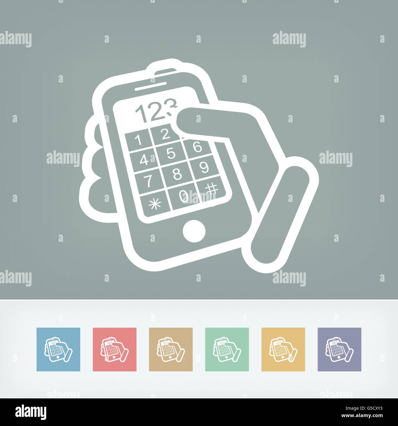 Touchscreen button numbers Stock Vector Image & Art - Alamy