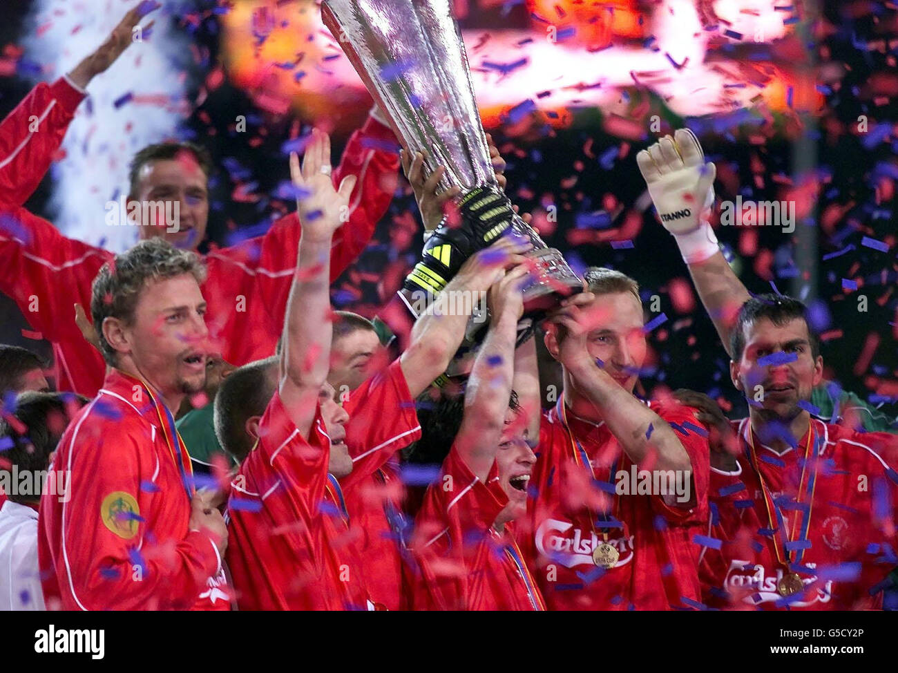Uefa cup final westfalen stadium hi-res stock photography and images ...
