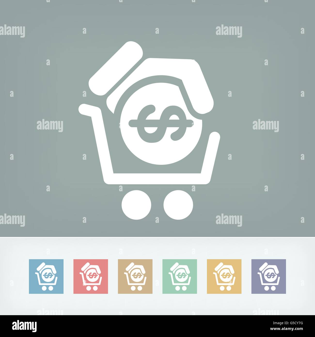 Money cart icon Stock Vector Image & Art - Alamy