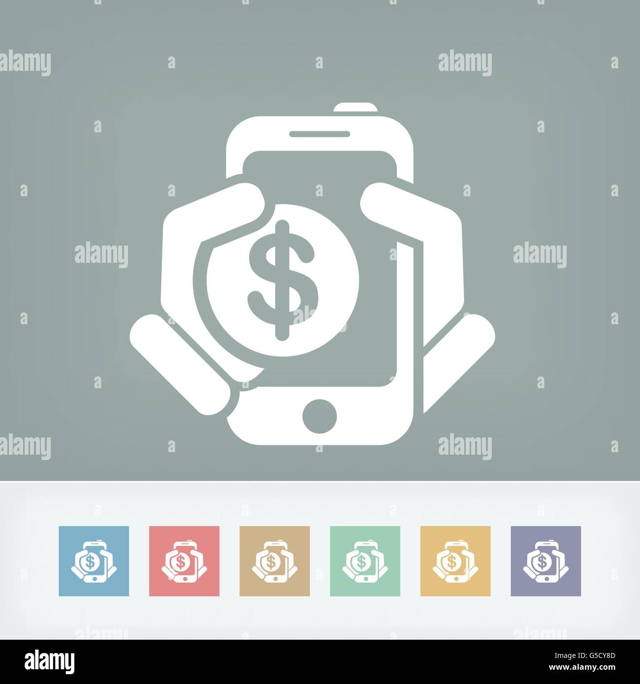 Phone cost icon Stock Vector Image & Art - Alamy