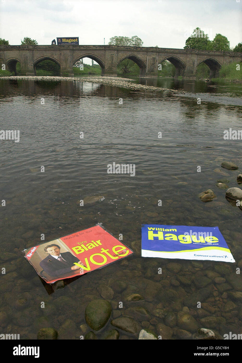 River Tees Boundary Stock Photo - Alamy