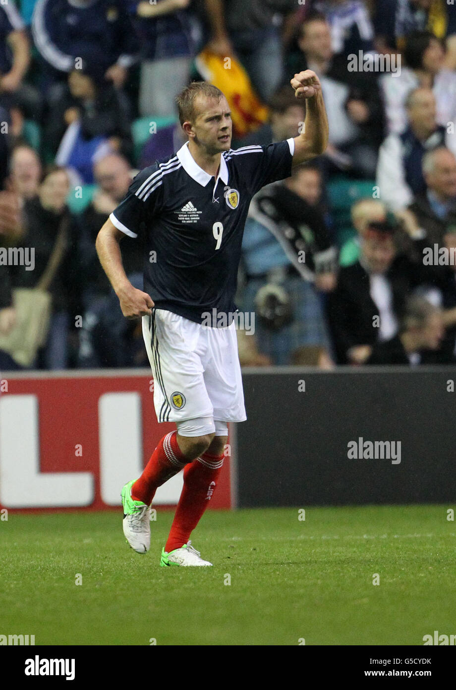 Scotland's Jordan Rhodes celebrates scoring during the International ...