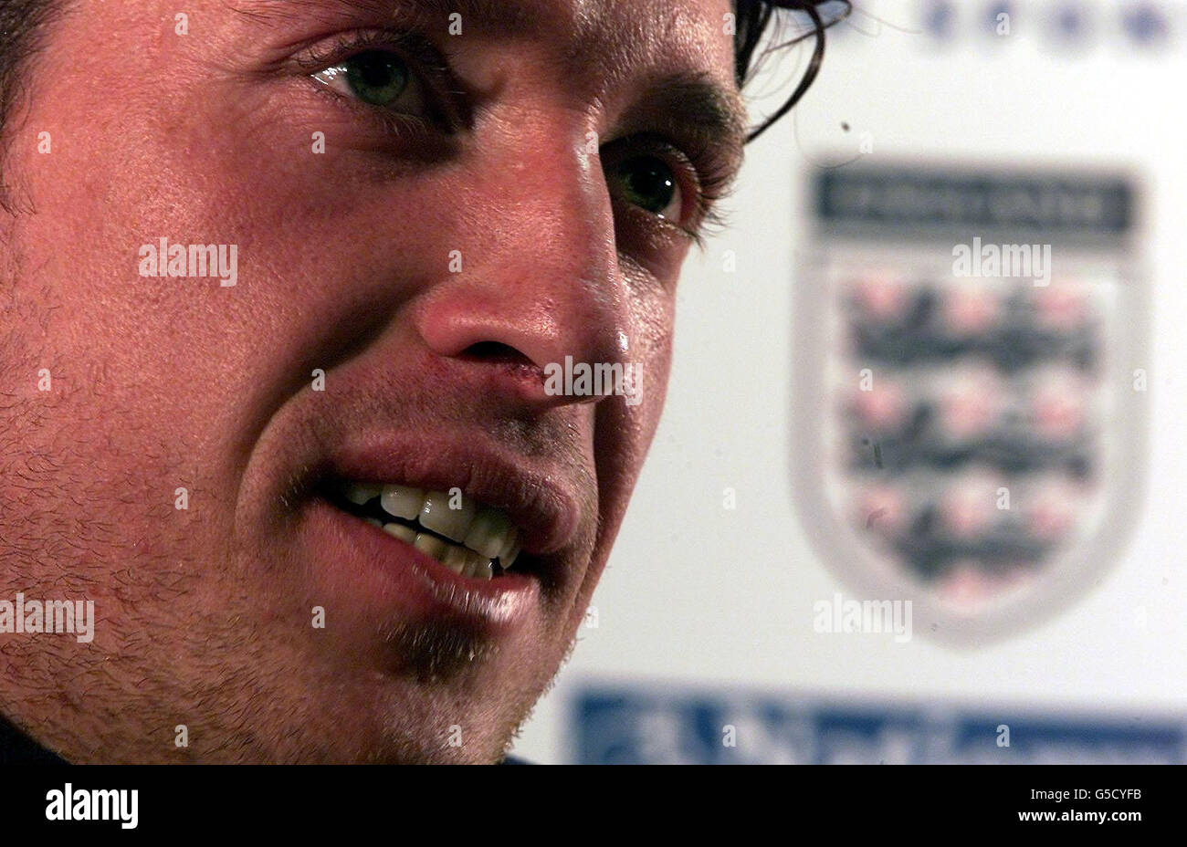 Derby Robbie Fowler England training Stock Photo - Alamy