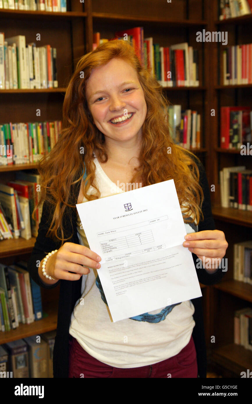 Holds his a level results hi-res stock photography and images - Alamy