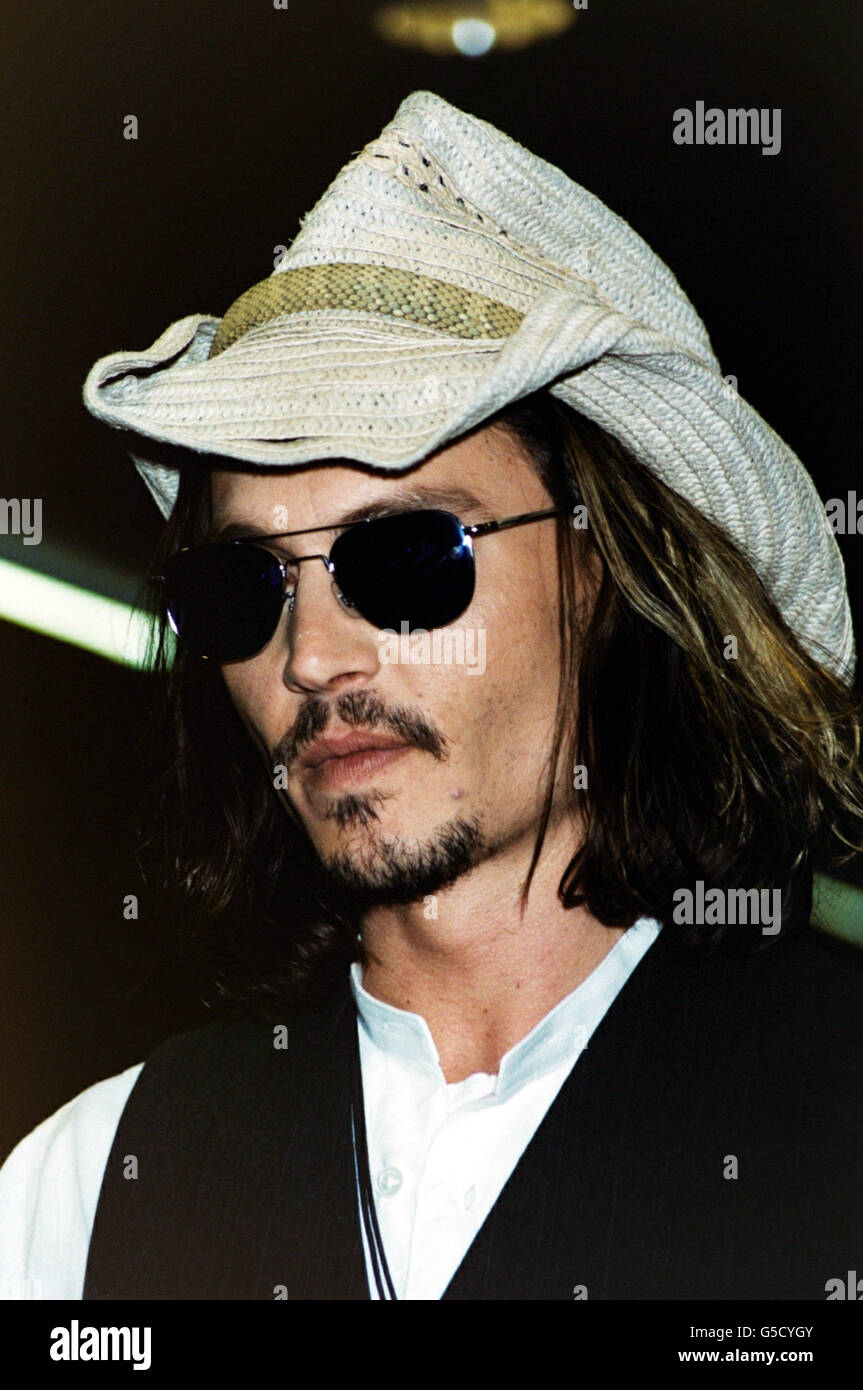 American actor Johnny Depp arriving at the premiere for Hollywood film ...