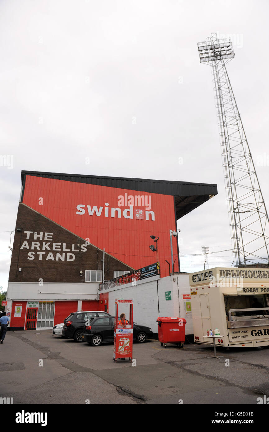 General view of the Arkell's Stand at the County Ground Stock Photo - Alamy