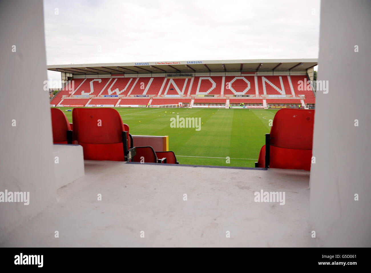 General view of the County Ground, home of Swindon Town FC Stock Photo ...