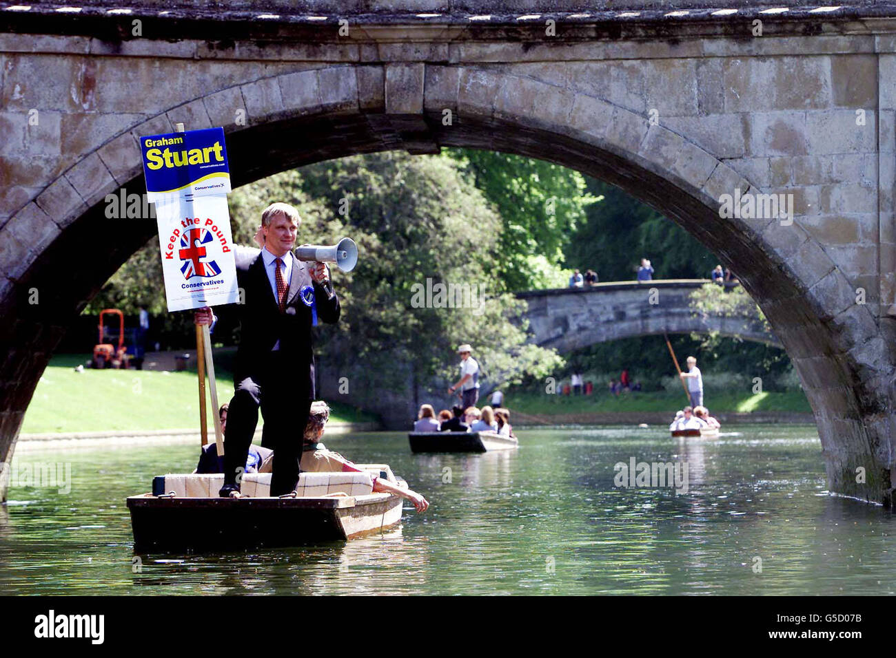 Graham Stuart, Conservative candidate for Cambridge, canvassing for ...