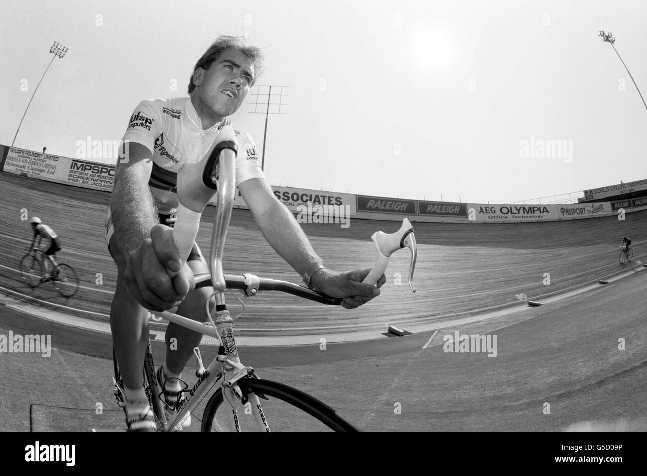 COLIN STURGESS AT LEICESTER TRACK Stock Photo - Alamy