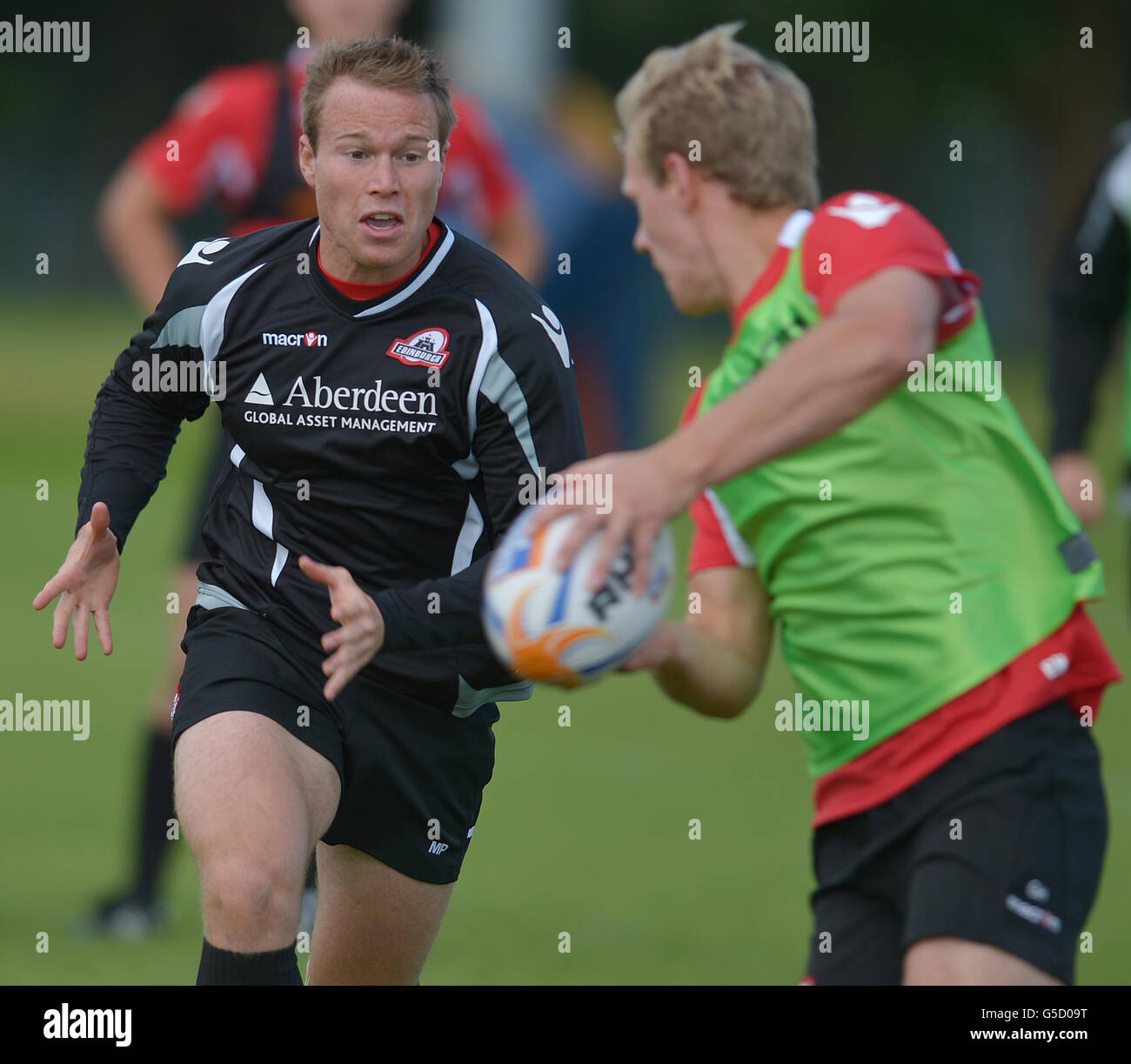 Edinburgh Rugby's Mike Penn during a training session at Murrayfield ...