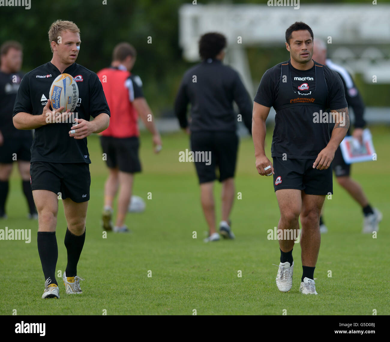 Edinburgh rugbys ben atiga during training session at murrayfield ...