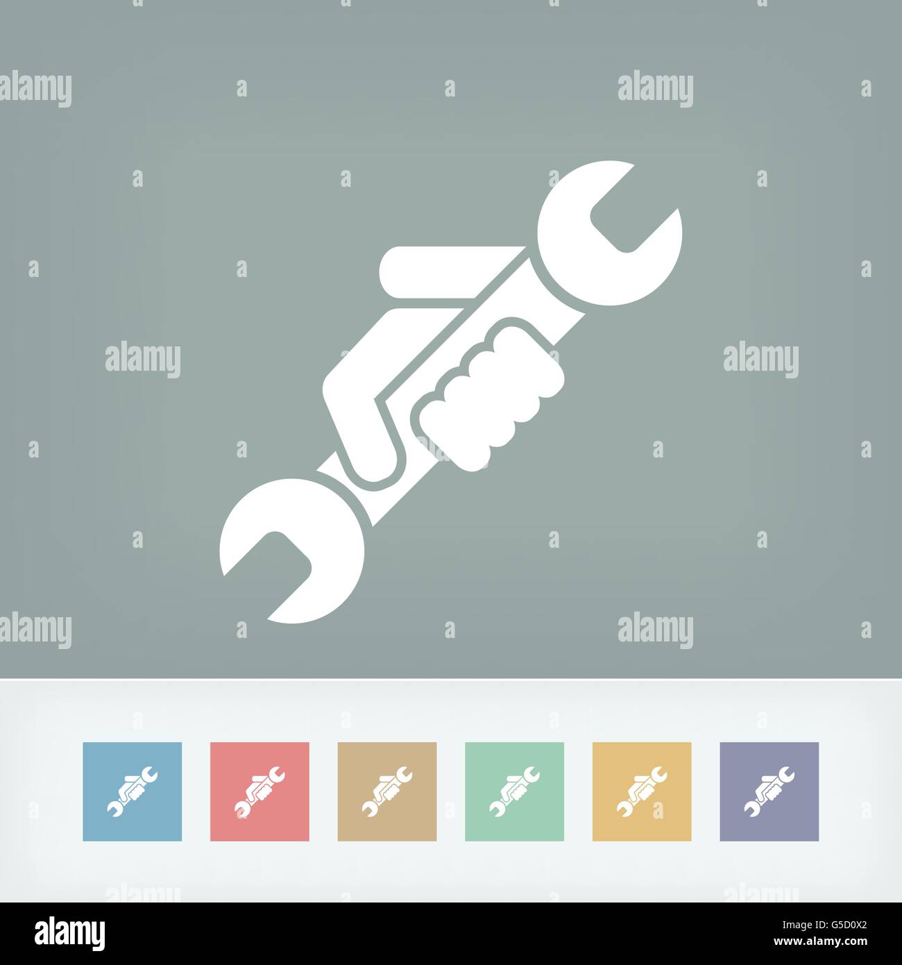 Wrench symbol icon Stock Vector Image & Art - Alamy
