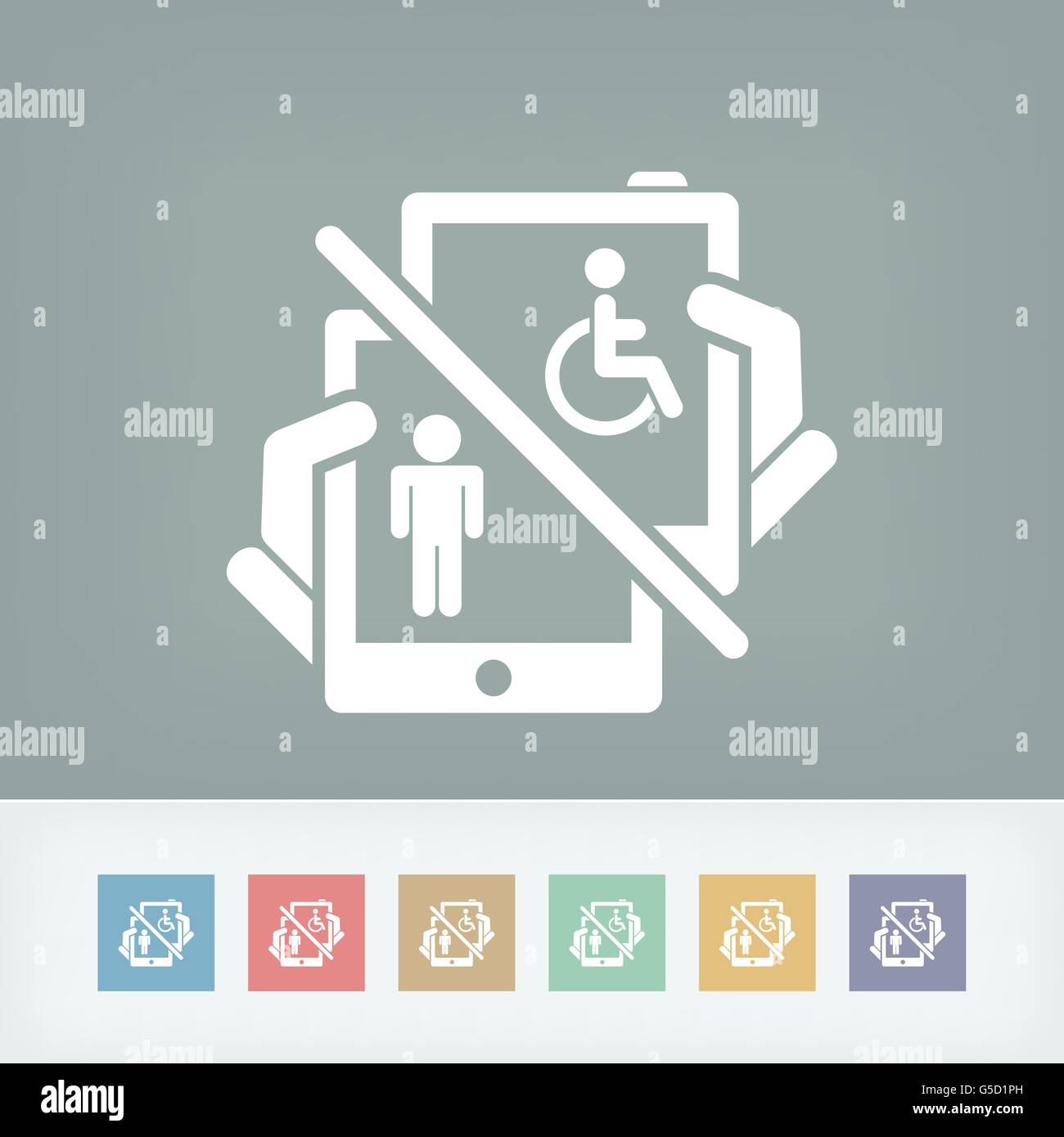 Disabled social network Stock Vector Image & Art - Alamy