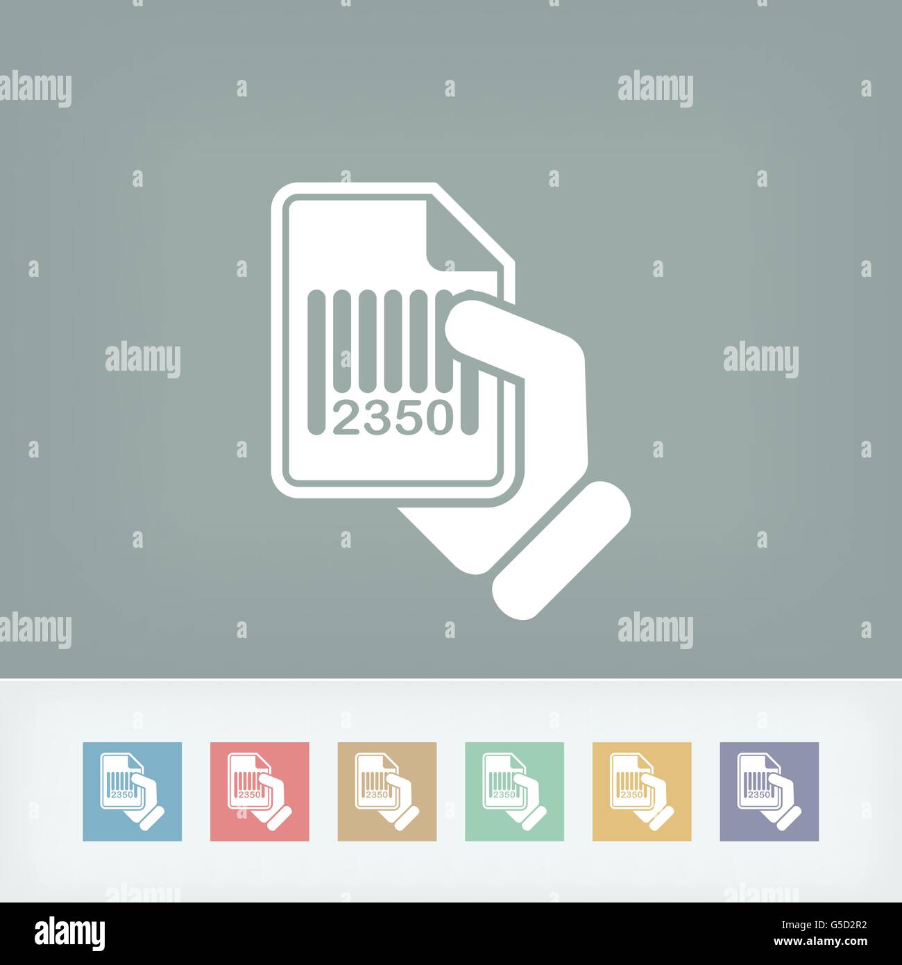 Bar code serial number icon Stock Vector Images - Alamy