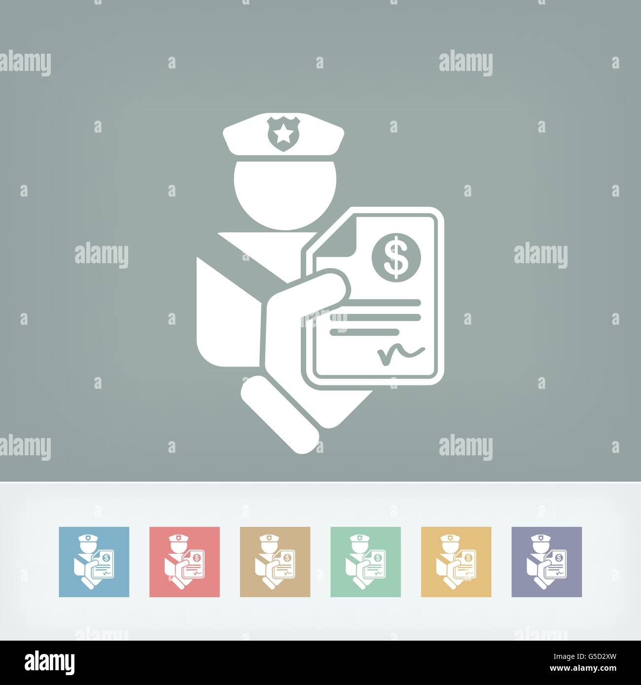 Fine notification Stock Vector Images - Alamy