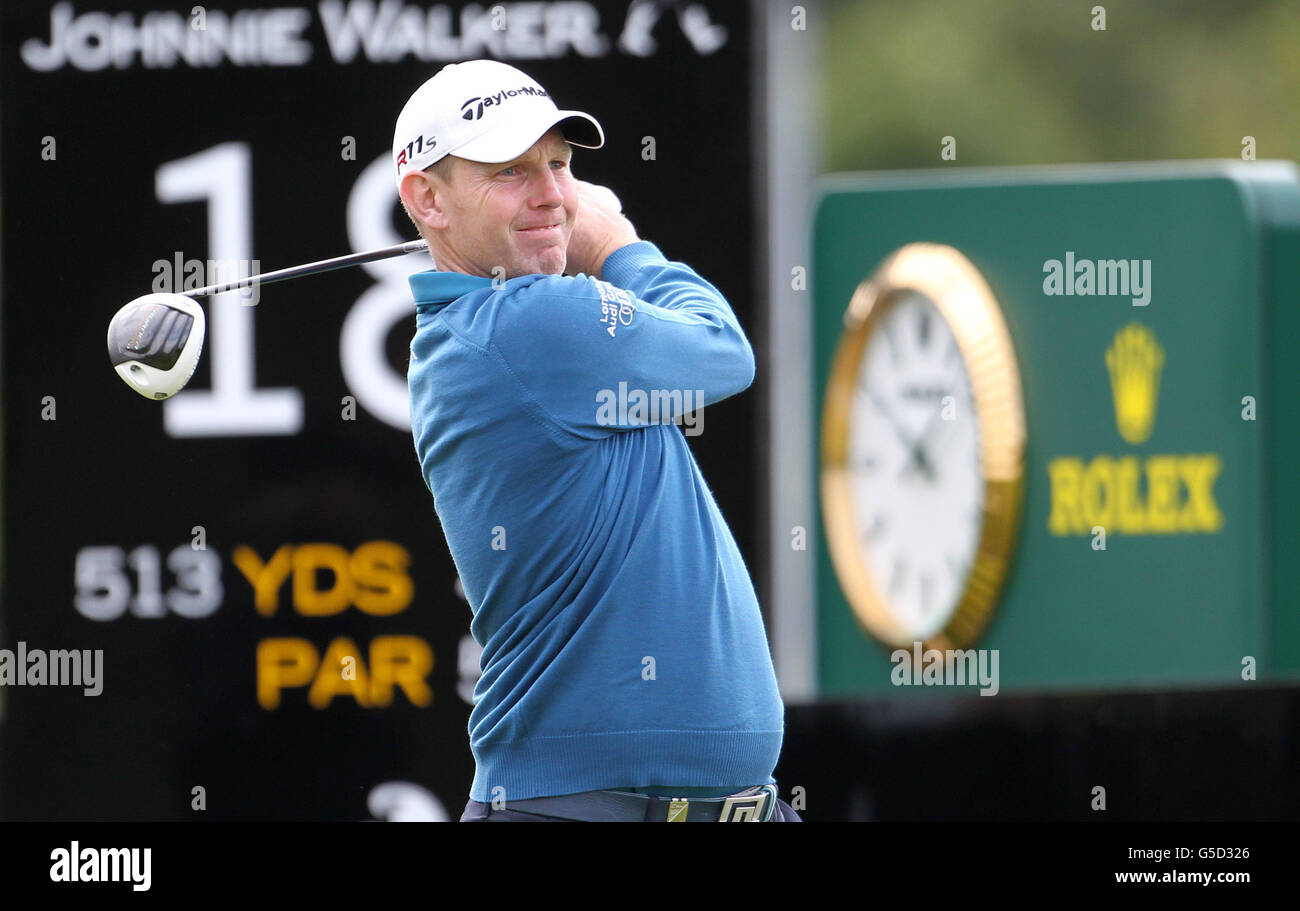 Scotland's Stephen Gallagher during the first round during day one of ...