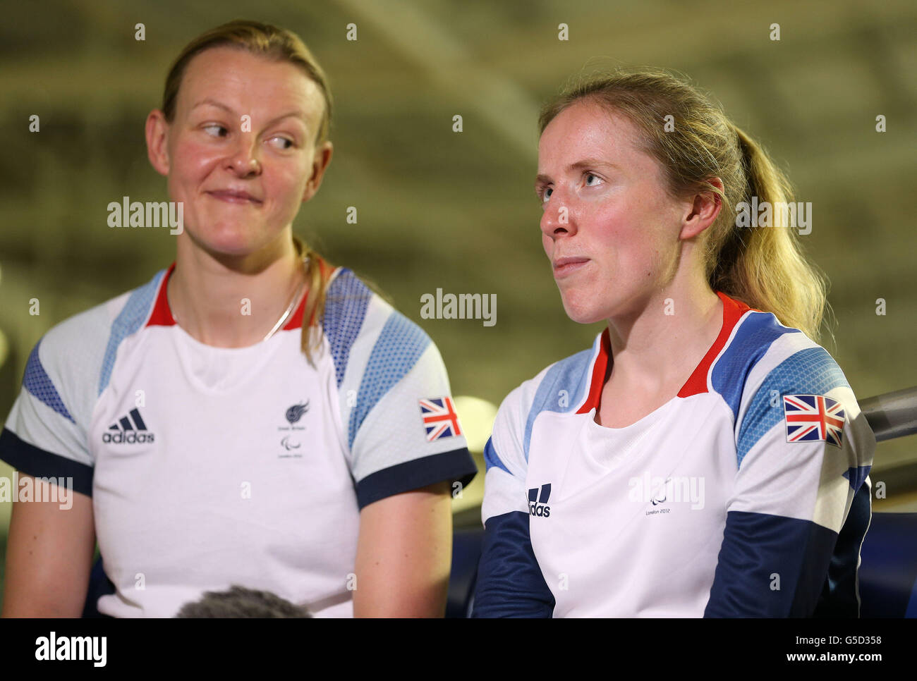 Lora Turnham (right) and Fiona Duncan speaks to the media after a ...