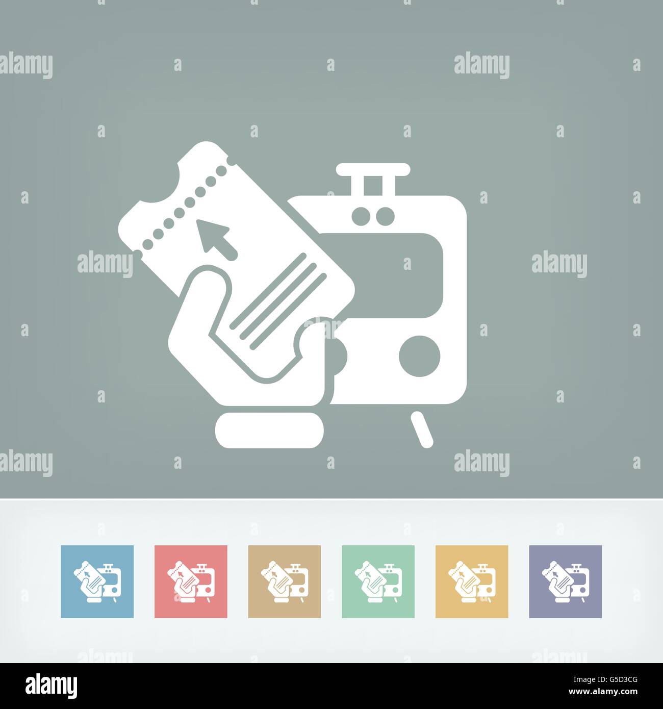 Tickets for public transport Stock Vector Images - Alamy