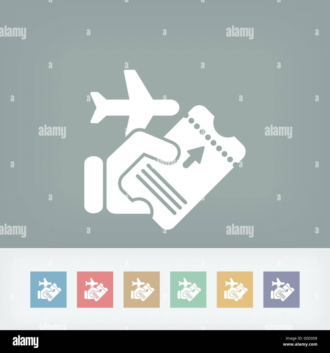 Ticket airplane travel checkin vector hi-res stock photography and ...