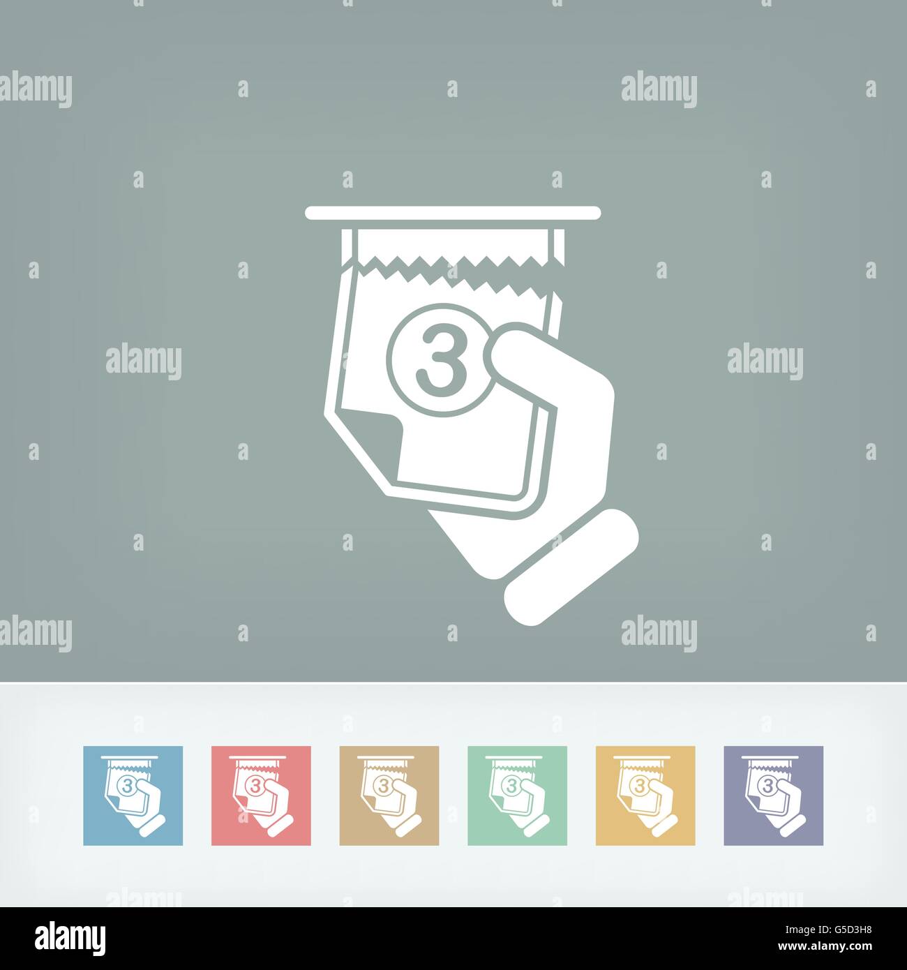 Ticket queue icon Stock Vector Image & Art - Alamy