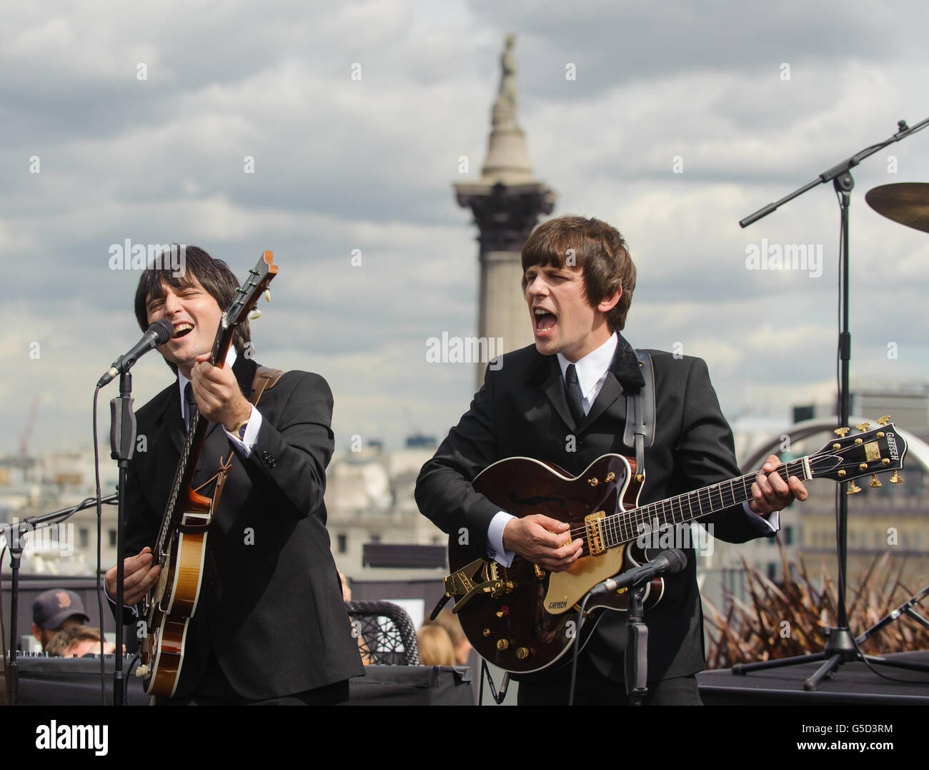 Cast members of the new Beatles musical 'Let It Be' Emanuelle Angeletti ...