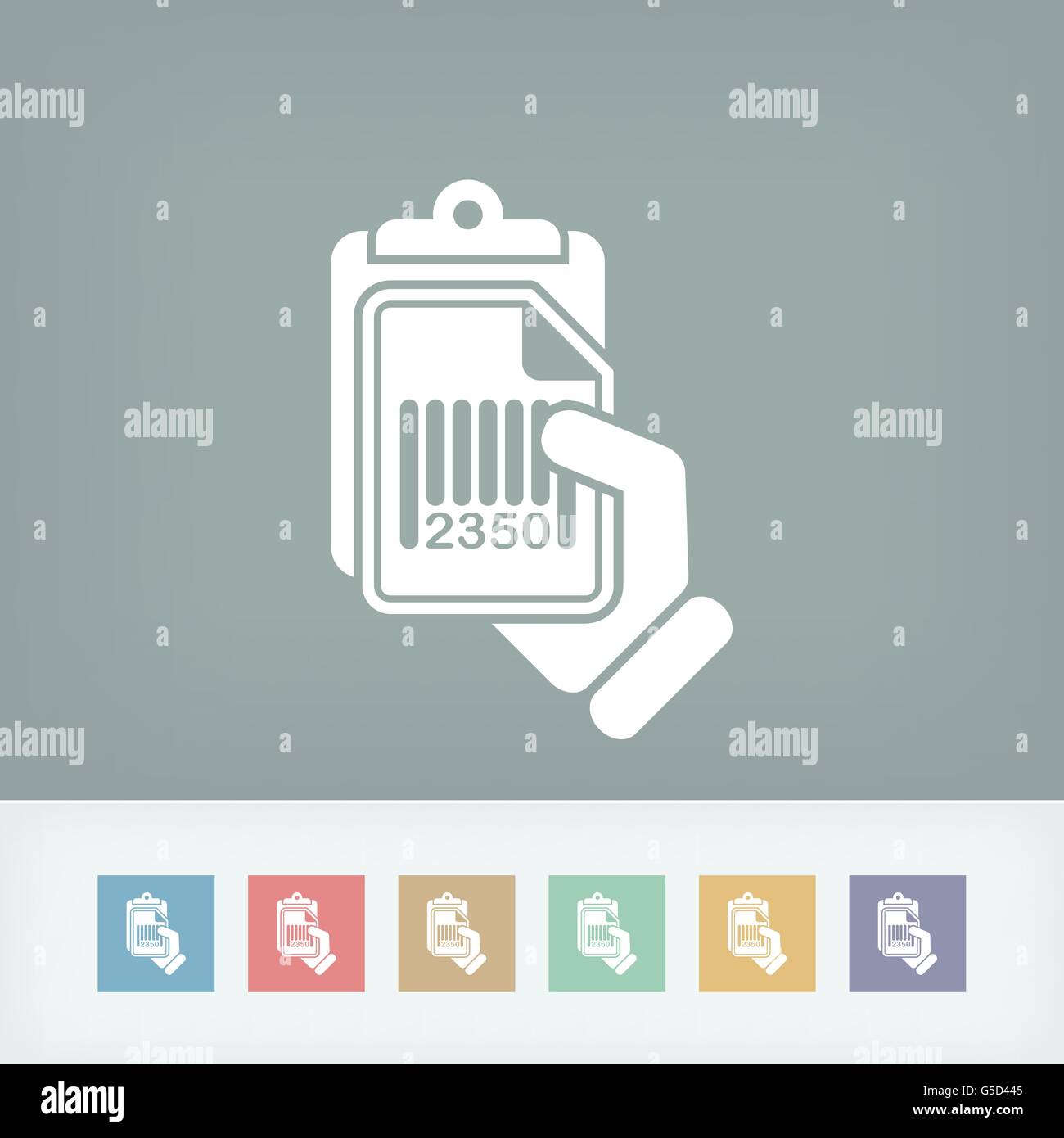 Bar code serial number icon Stock Vector Images - Alamy