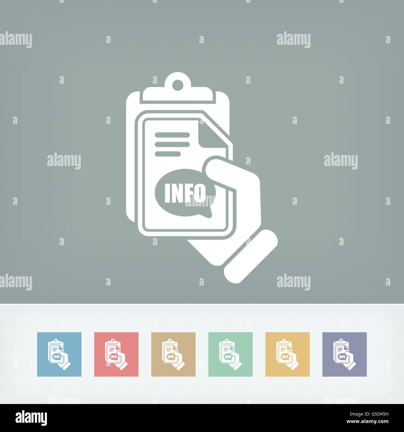 Info document icon Stock Vector Image & Art - Alamy