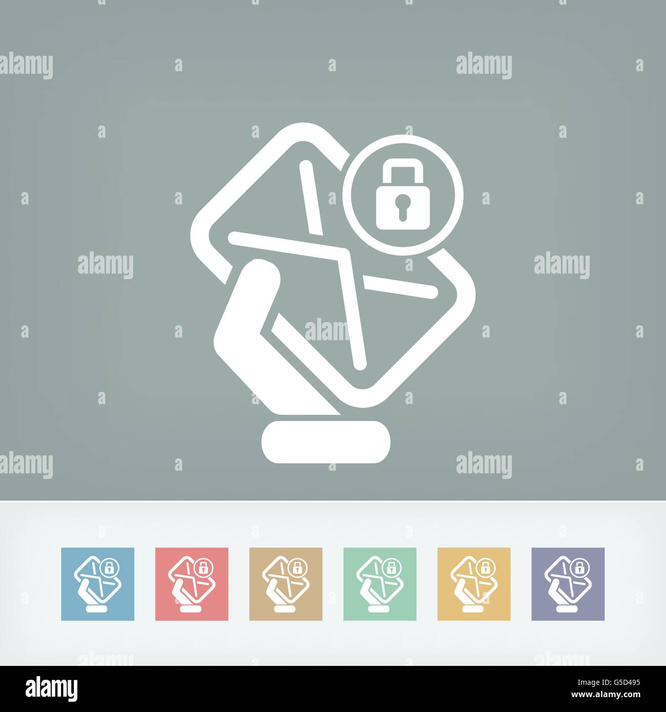 Mailbox lock Stock Vector Images - Alamy