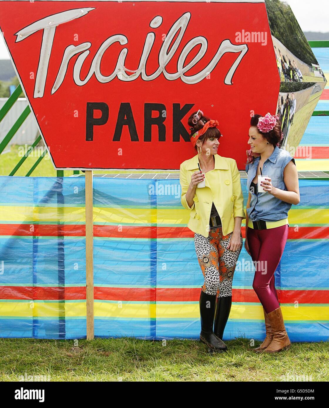 L-R Hair Stylists Dona Watchorne and Emma Clancy pose for pictures ...