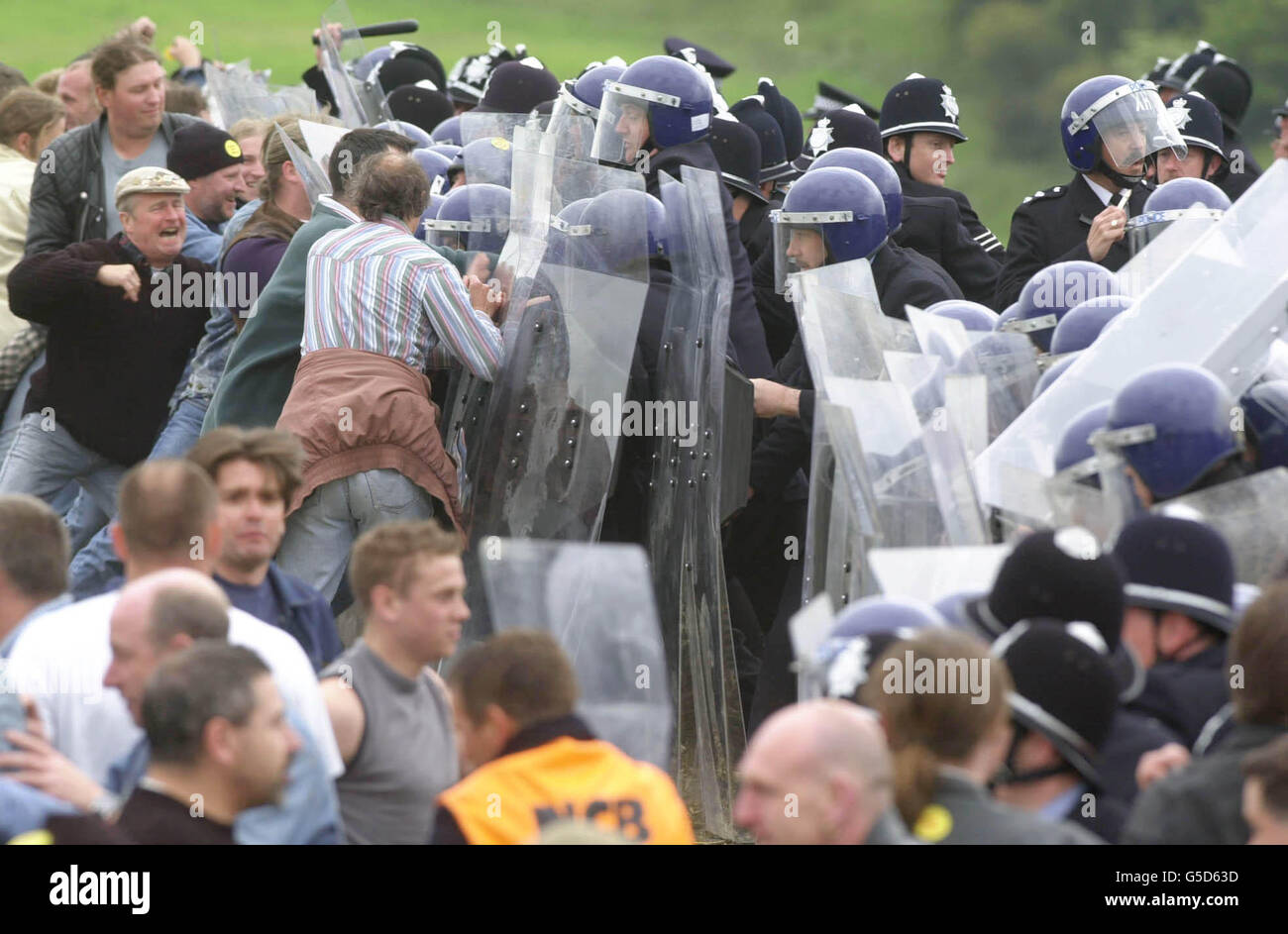 Miners Strike Recreated Documentary Stock Photo - Alamy