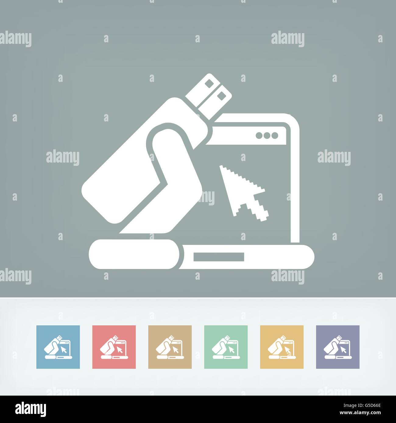 Usb computer icon Stock Vector Image & Art - Alamy