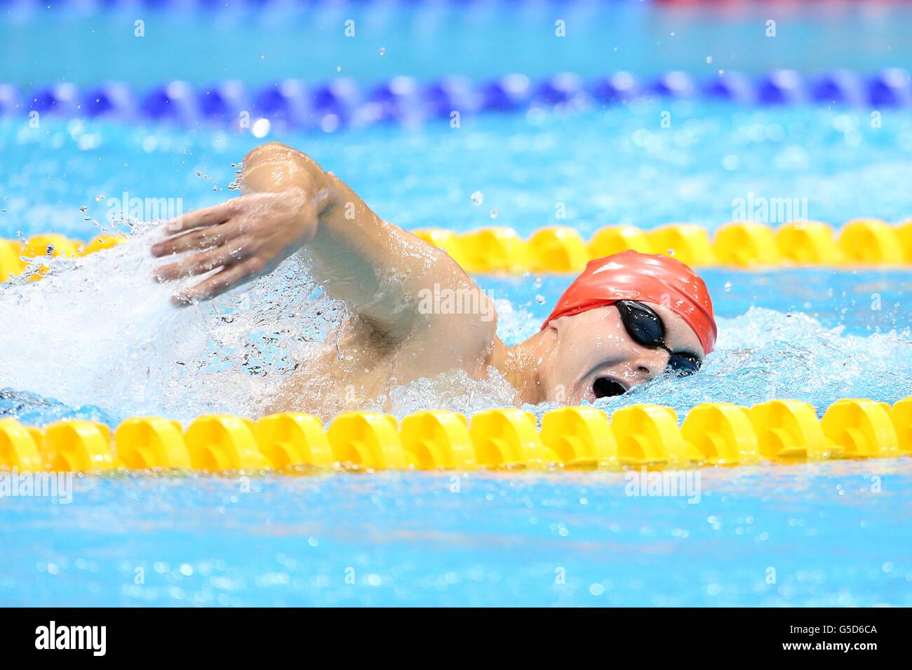 London Paralympic Games - Day 2. Great Britain's Oliver Hynd in action ...