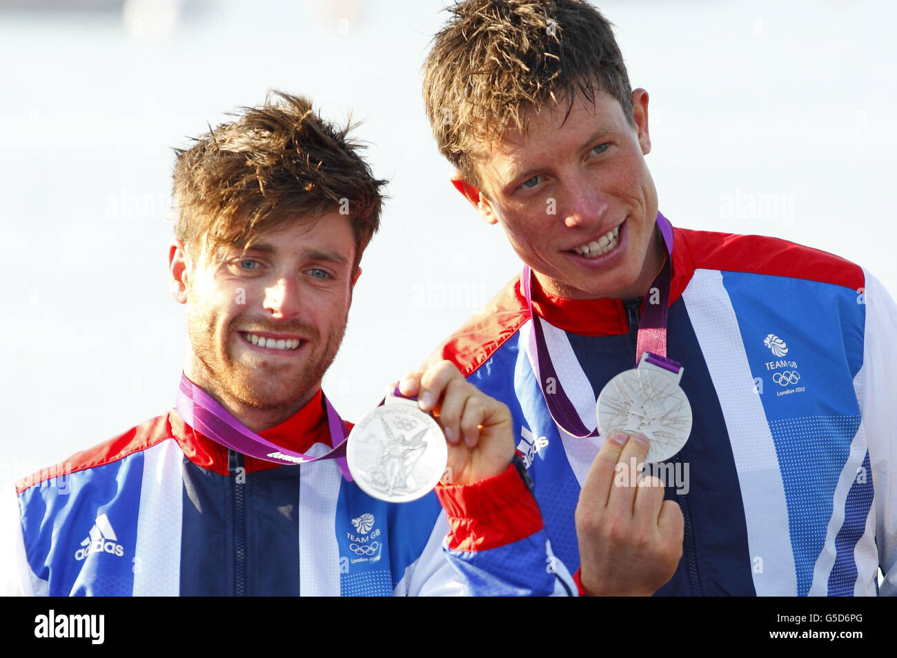 Great Britain's Luke Patience and Stuart Bithell (right) celebrate ...