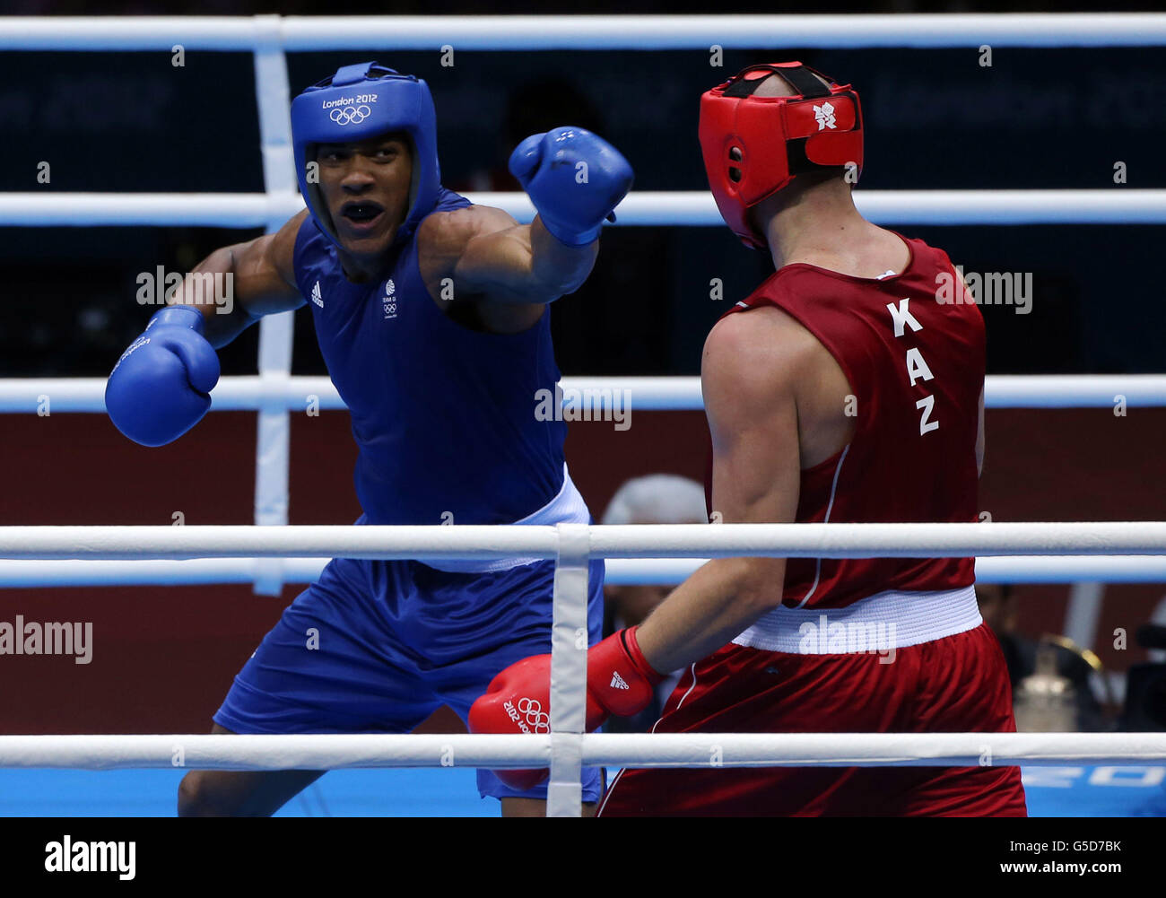 Great Britain's Anthony Joshua during semi final of +91kg against ...