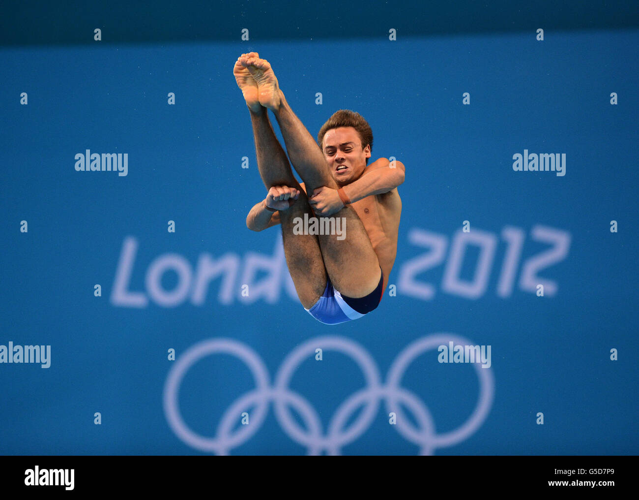 Great Britain's Tom Daley in action during the Men's 10m Platform semi ...