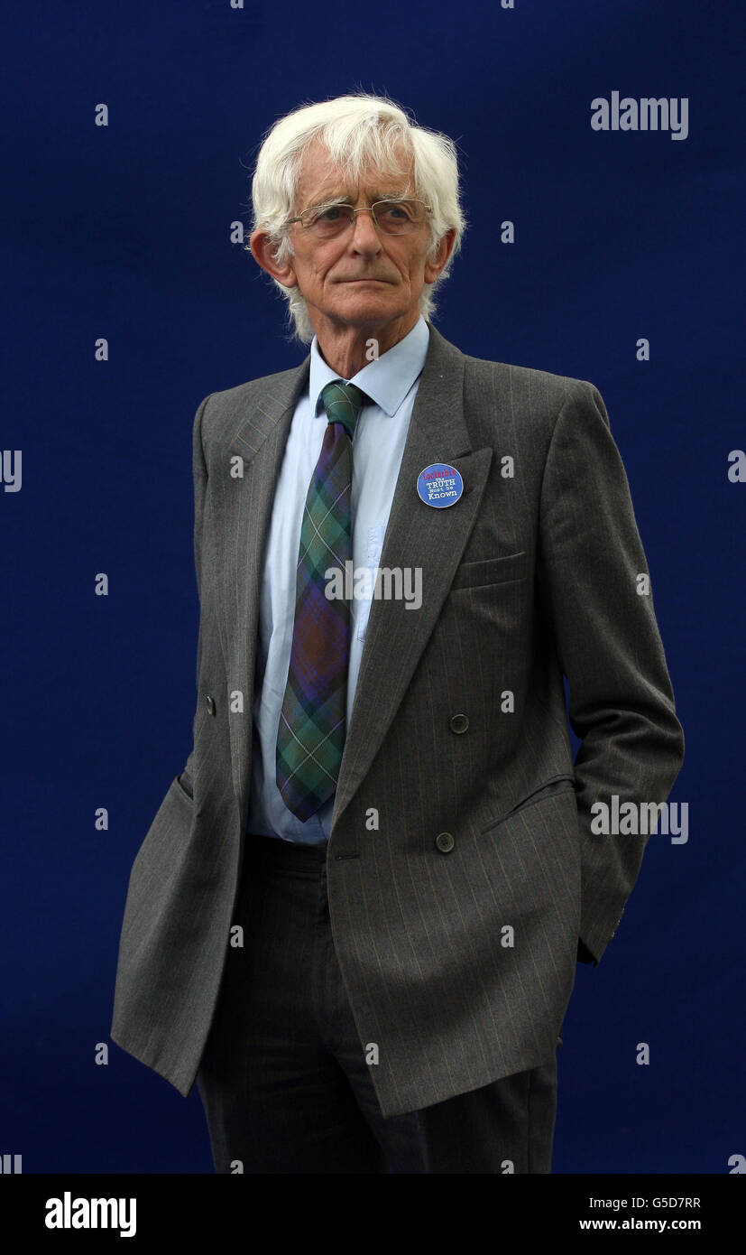 Jim Swire arrives at the Edinburgh International Book Festival to ...