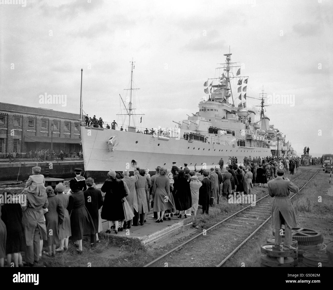 Military - HMS Belfast - Chatham Dockyard Stock Photo - Alamy