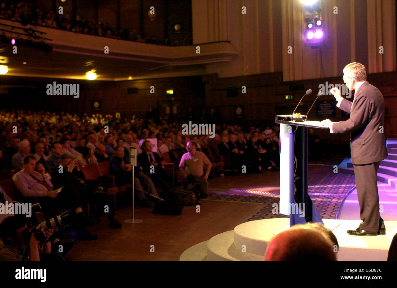 Straw Police federation conference Stock Photo - Alamy