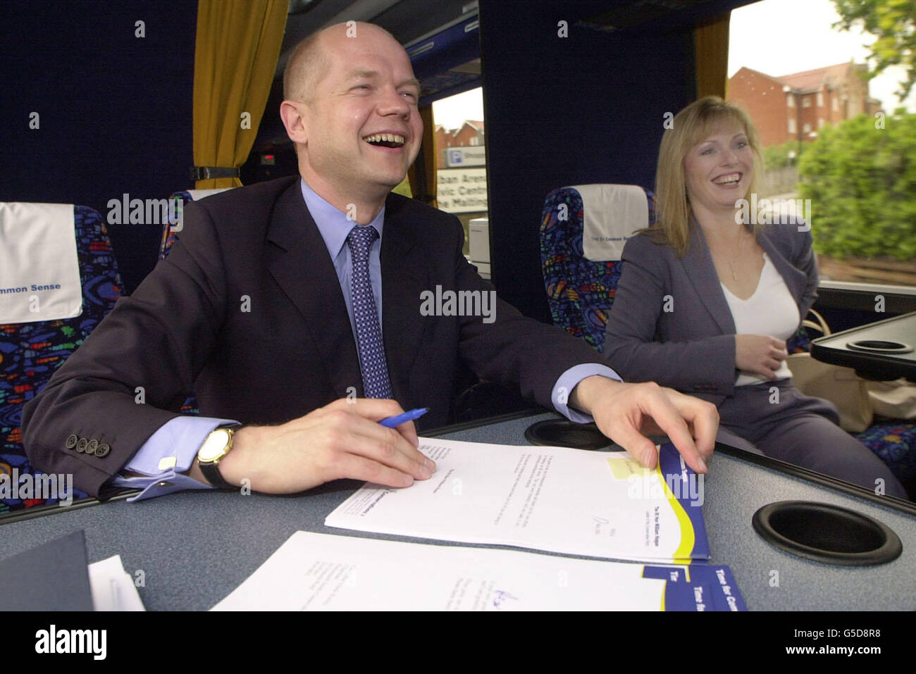 William ffion hague in bus hi-res stock photography and images - Alamy