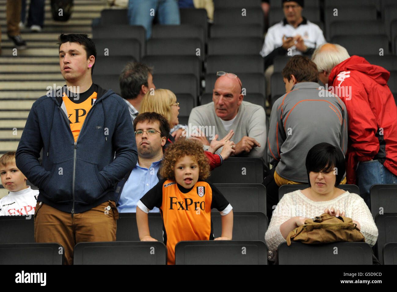 Milton keynes dons fans in stands hi-res stock photography and images ...