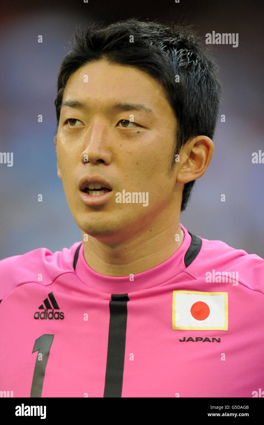 Japan goalkeeper Shuichi Gonda during the men's football Bronze medal ...