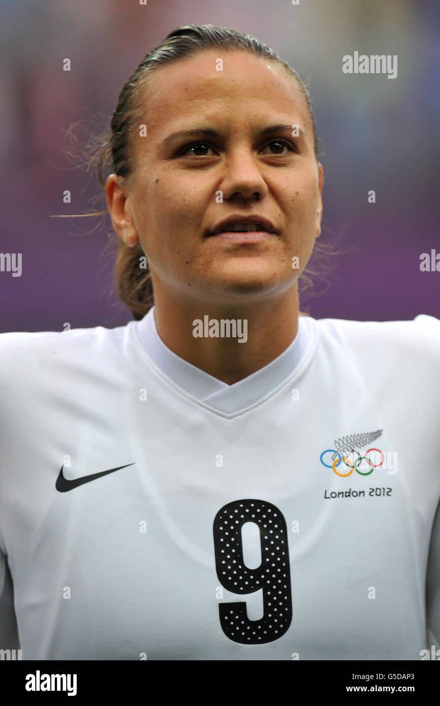 New Zealand's Amber Hearn during the New Zealand v Cameroon, Group E ...