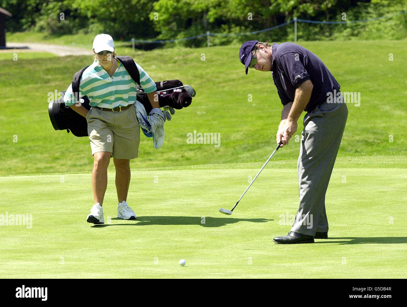 Nick faldo with caddie fanny hi-res stock photography and images - Alamy