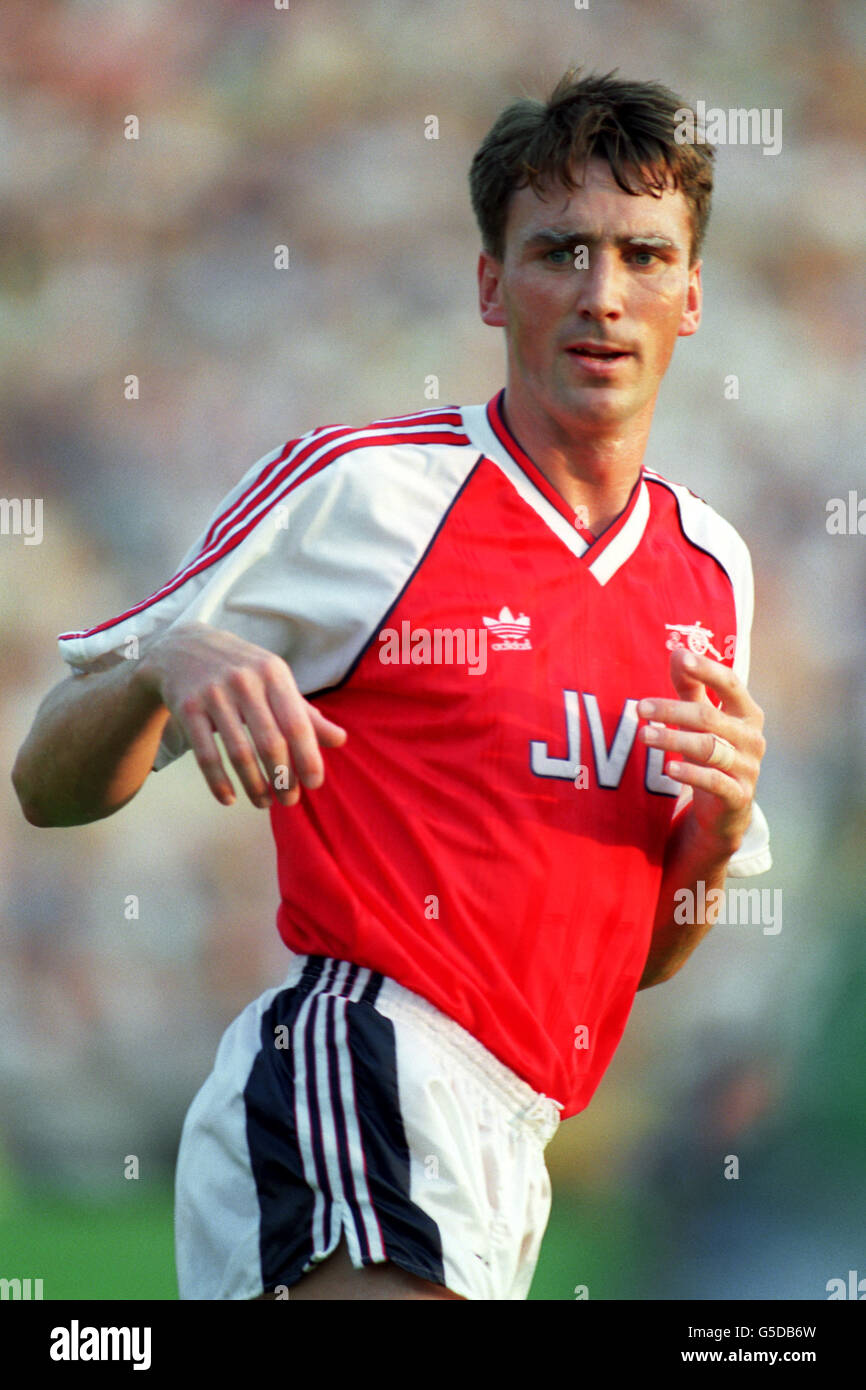 SOCCER DIVISION ONE 1990-91. Andy Linighan, Arsenal Stock Photo - Alamy