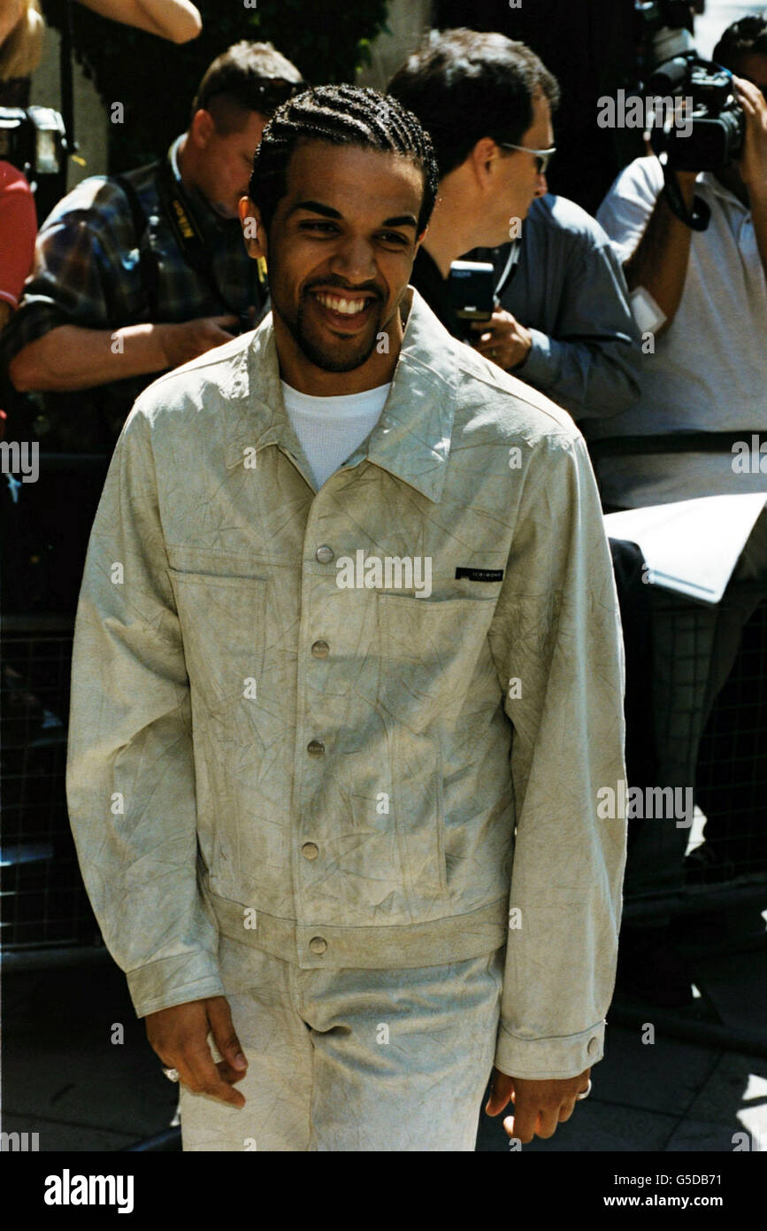 Craig David arrives at The Grosvenor House Hotel in London for the Ivor ...